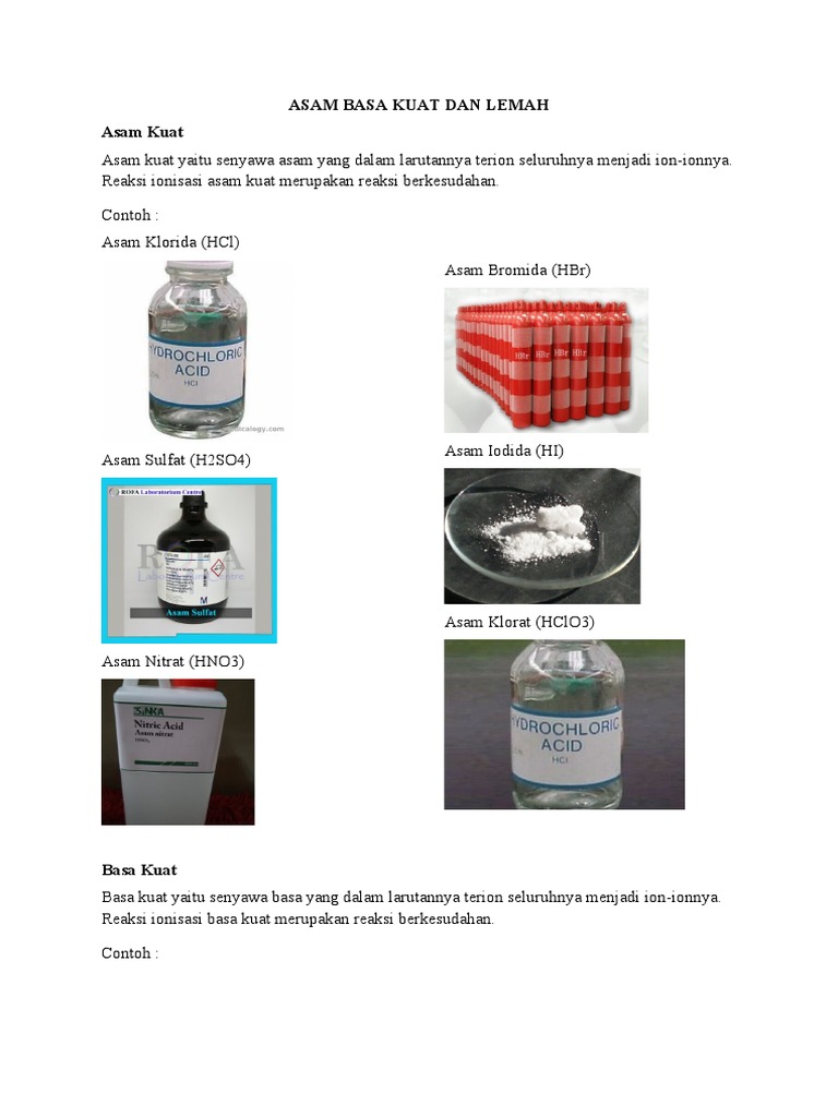 Asam Basa Kuat Dan Lemah | PDF