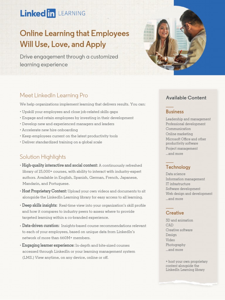 Online Learning That Employees Will Use, Love, and Apply: Meet Linkedin ...