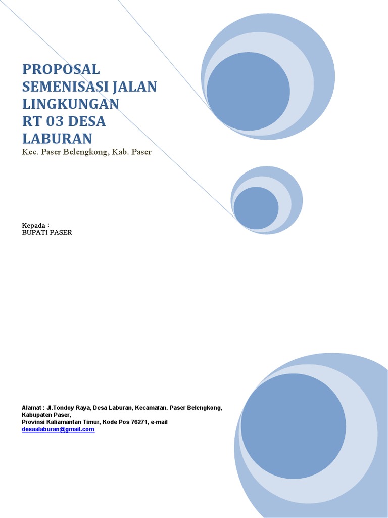 PROPOSAL PENGECORAN JALAN | PDF