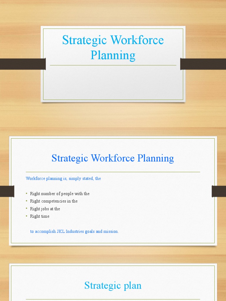 Strategic Workforce Planning | PDF | Strategic Planning | Goal