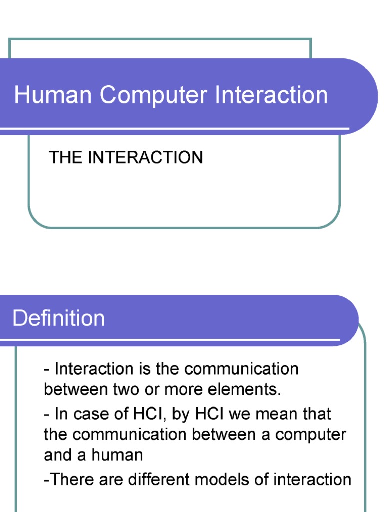 HCI-Chapter-3-The Interaction | PDF