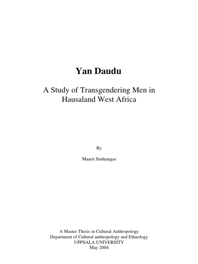 Yan Daudu | PDF | Gender | Gender Studies