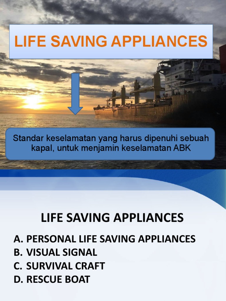 Life Saving Appliances | PDF