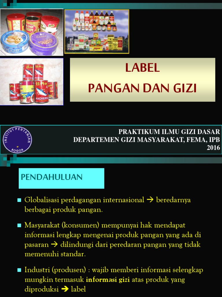 Label Pangan | PDF | Pengembangan Diri | Kesehatan Holistik