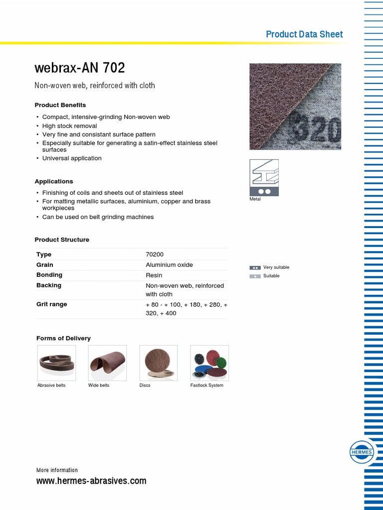 webrax-AN 702: Non-Woven Web, Reinforced With Cloth | PDF