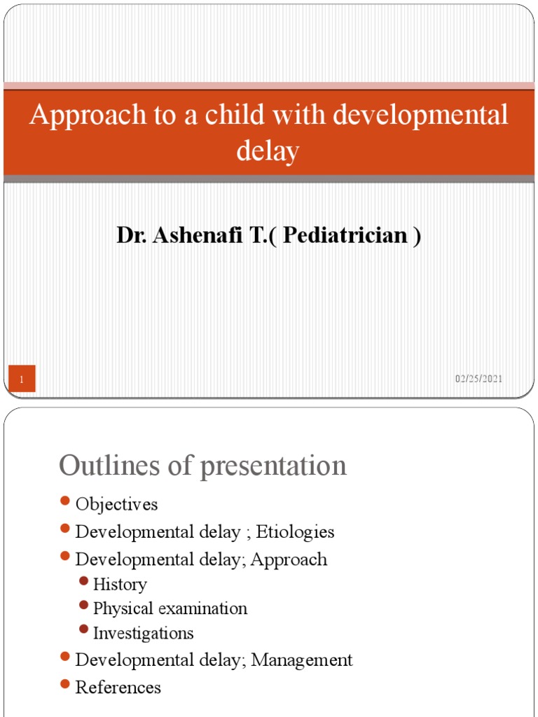 Child Developmental Delay Approach Guide | PDF | Developmental ...