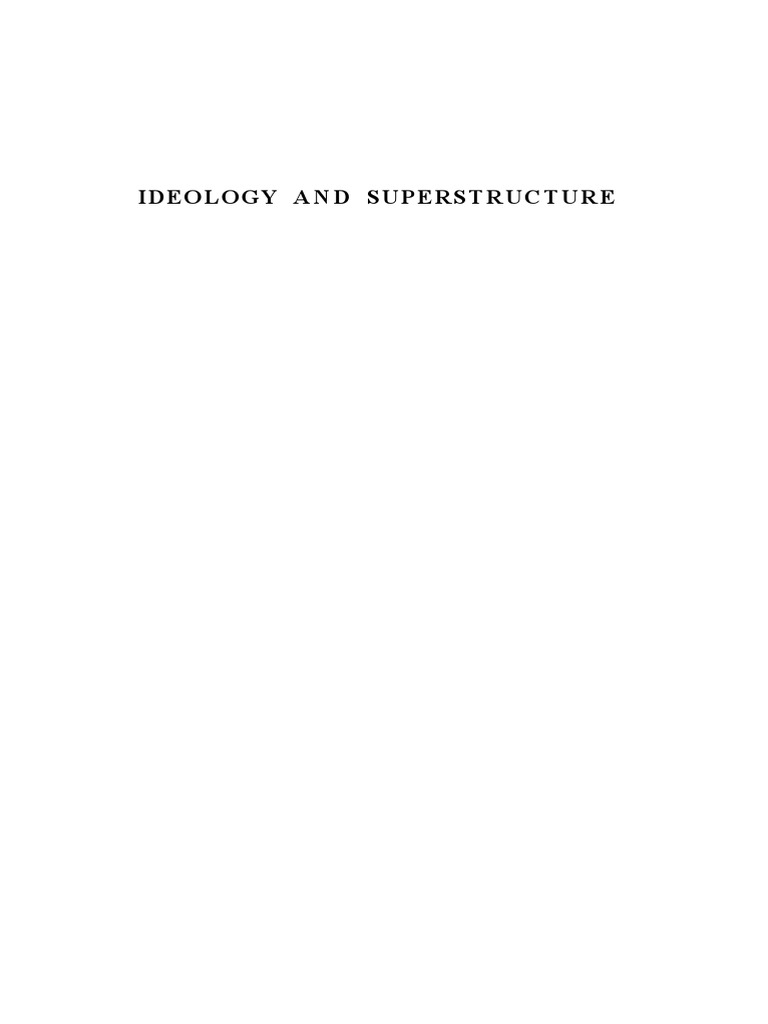 Ideology and Superstructure in Historical Materialism - Franz ...