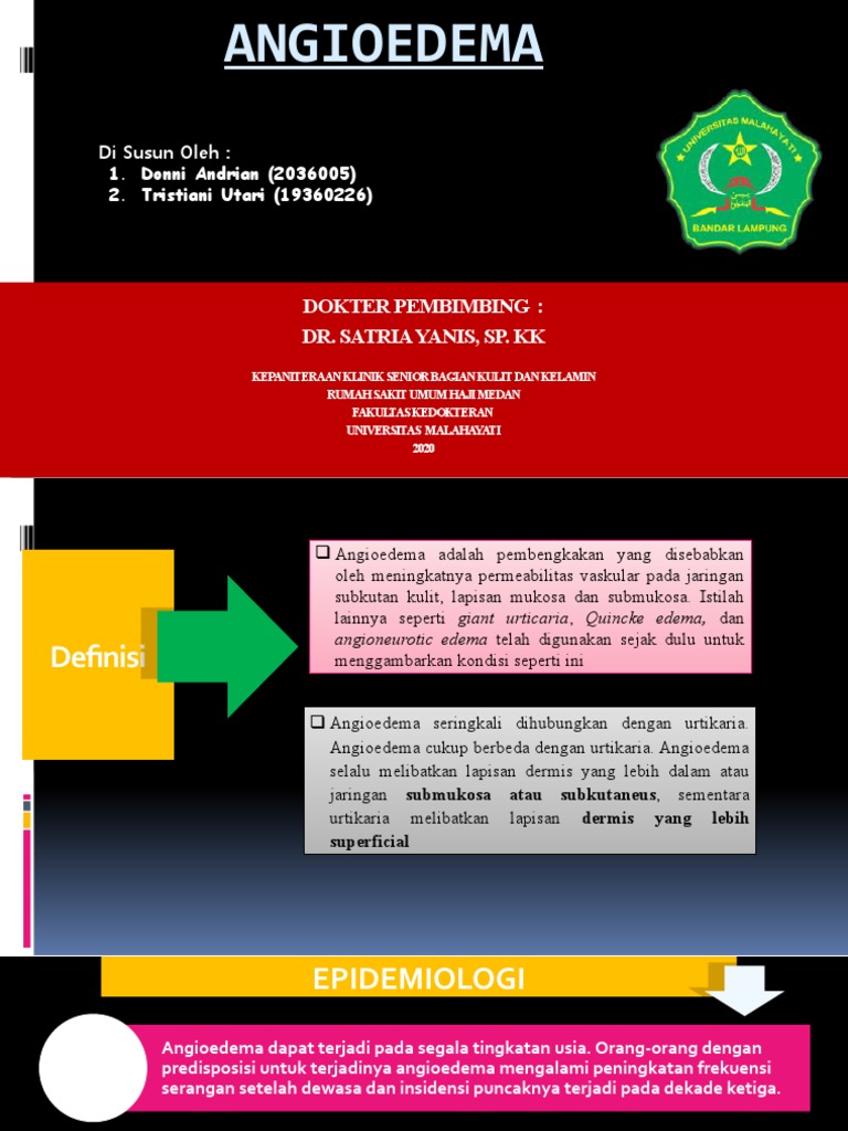 Angioedema PPT Minggu 4 | PDF
