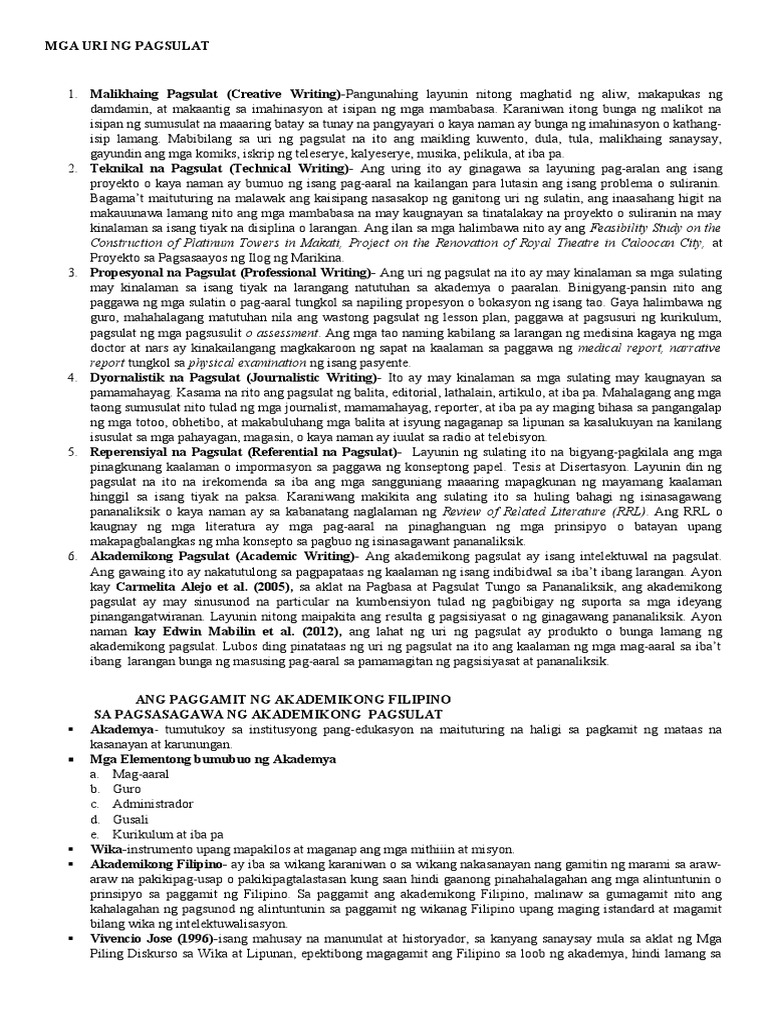 Malikhaing Pagsulat | PDF