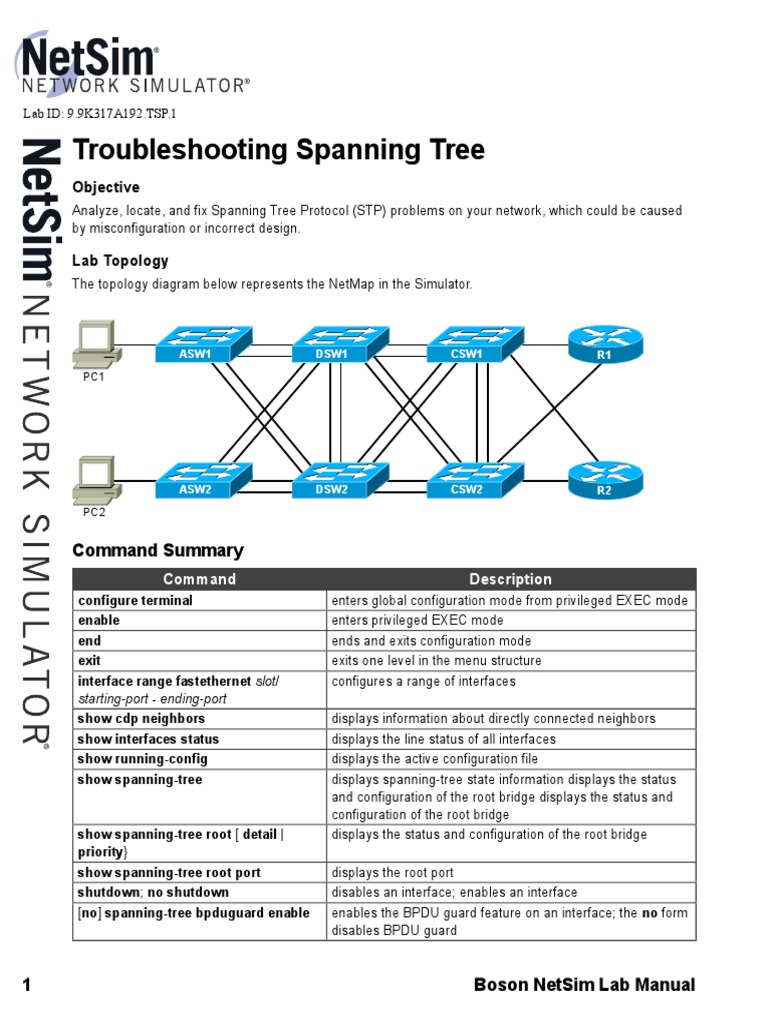14-Troubleshooting Spanning Tree | PDF | Internet Standards | Computer Data