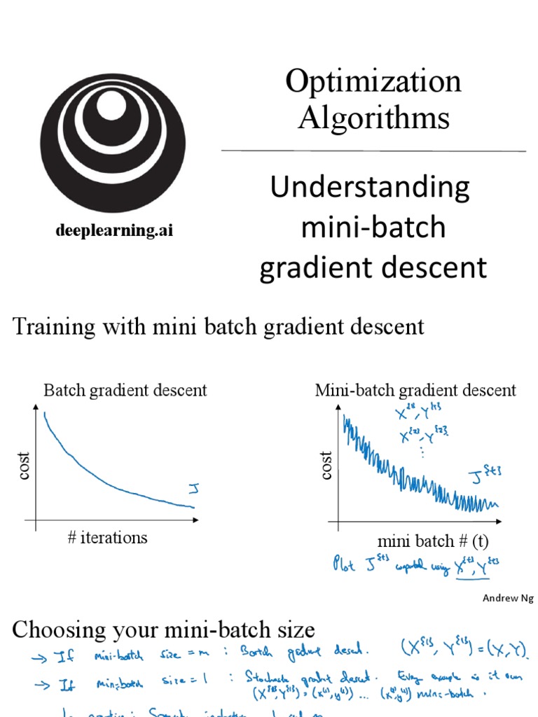 02 Understanding Mini Batch Gradient Descent C2W2L02 | PDF