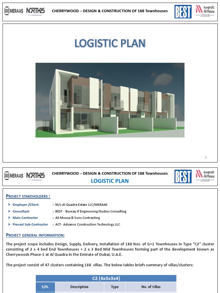Logistic Plan. | PDF | Crane (Machine) | Economic Sectors