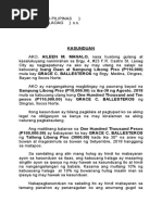 Demand Letter Format - Tagalog | PDF