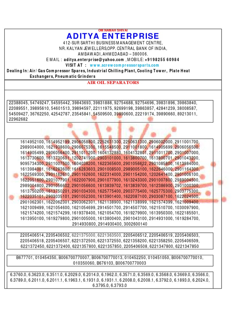 Compressors Air Oil Separators | PDF | Thermodynamics | Building Engineering