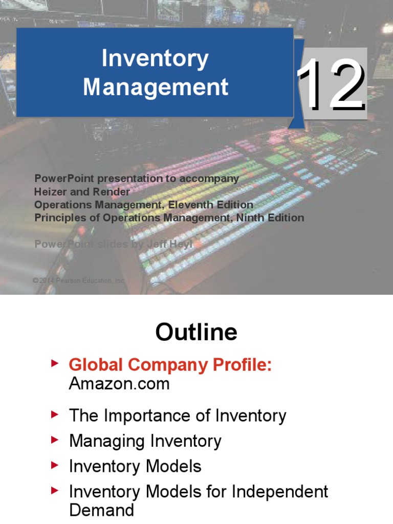 Operations Management-12 | PDF | Inventory | Demand