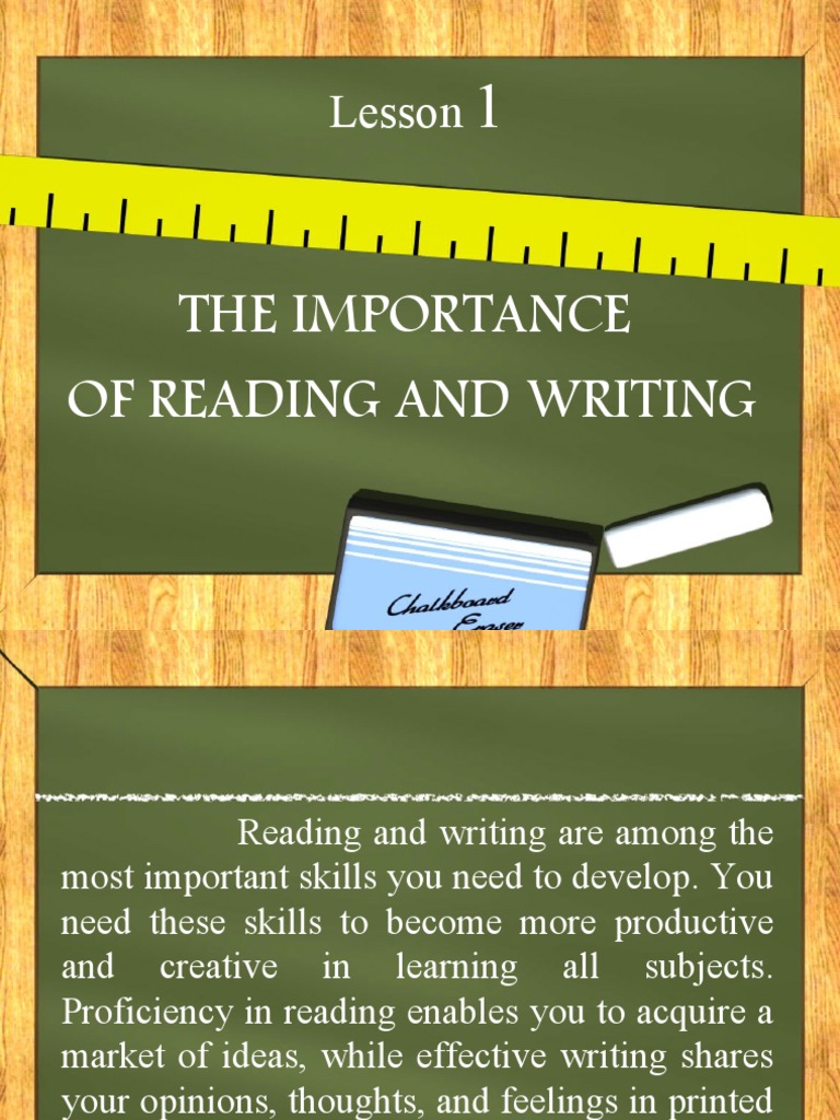 Importance of Reading and Writing | PDF | Literacy | Foreign Language