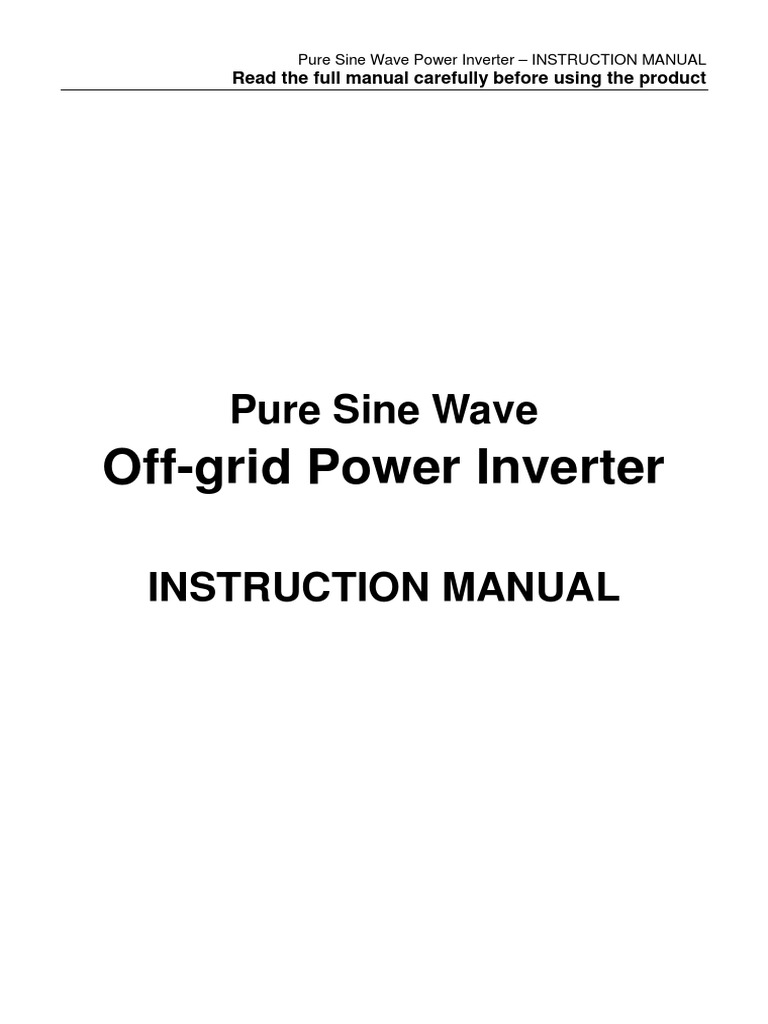 User Manual IP Inverters | PDF