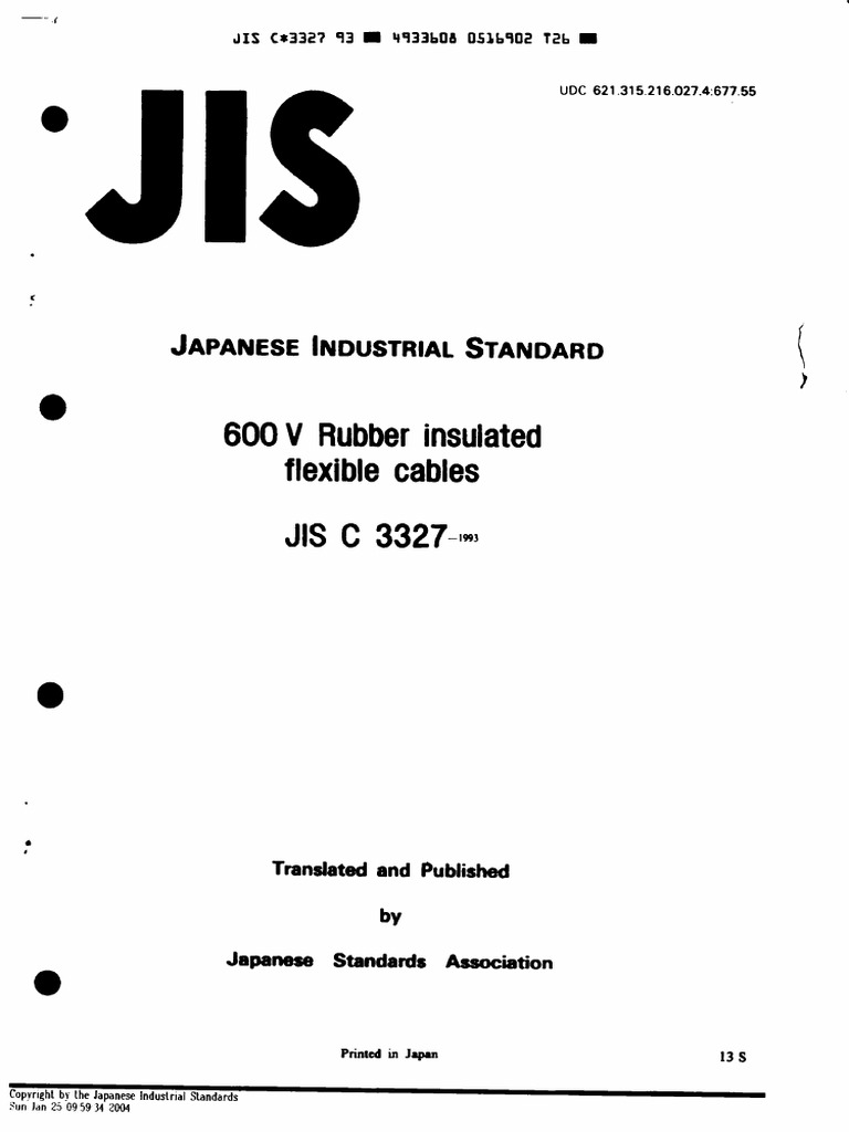 Jis C3327 | PDF