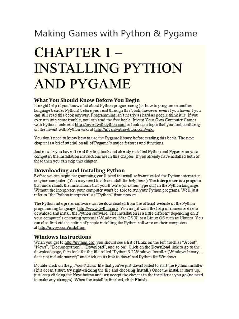 Making Games With Python & Pygame | Download Free PDF | Control Flow | Rgb Color Model