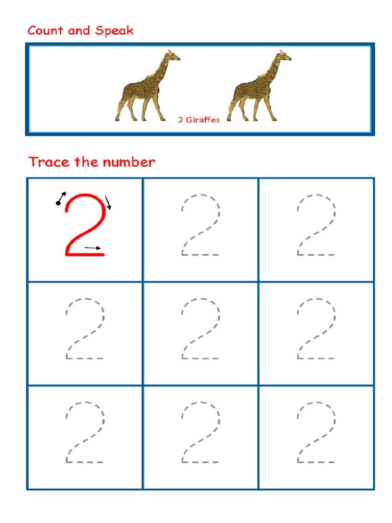 Tracing Numbers Lesson Plan | PDF