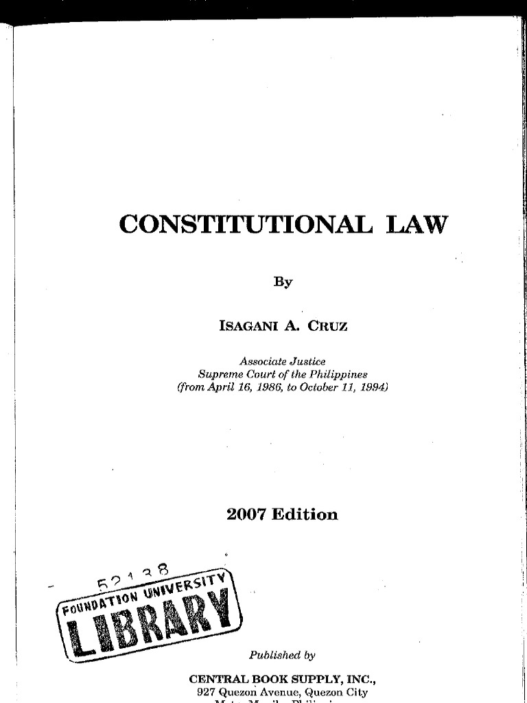 Constitutional Law | PDF