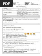 DLP - Q1 Lesson 6 Pagkasunod-Sunog NG Pangyayari | PDF