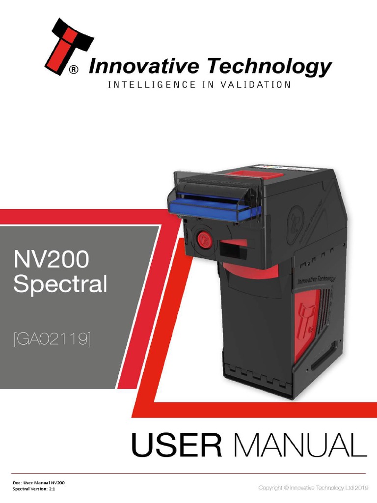 NV200 Spectral Manual V2.1 2 | PDF | Power Supply | Computer Science