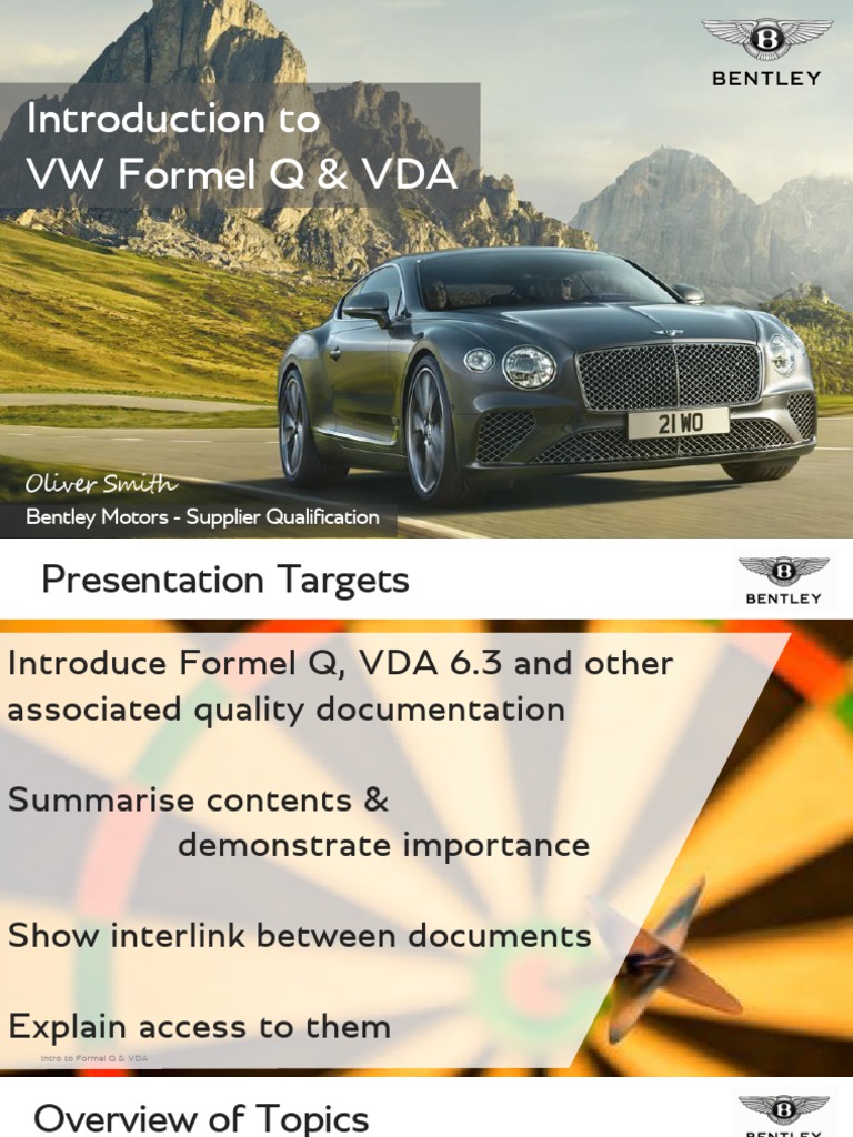 Introduction to VW Formel Q & VDA Standards | PDF | Supply Chain | Audit
