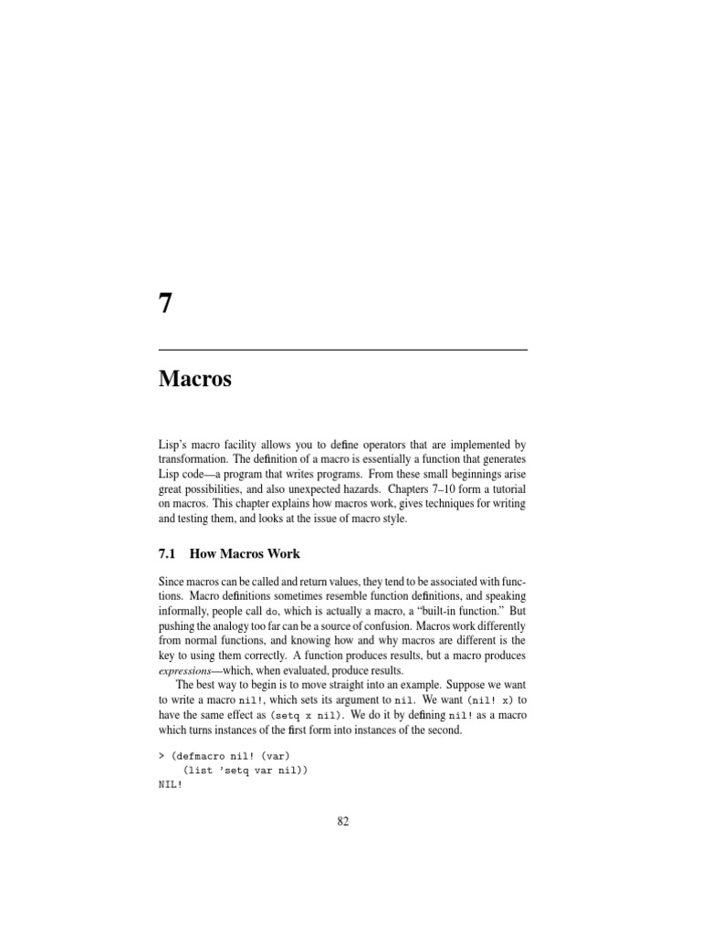 7.1 How Macros Work | PDF | Subroutine | Macro (Computer Science)