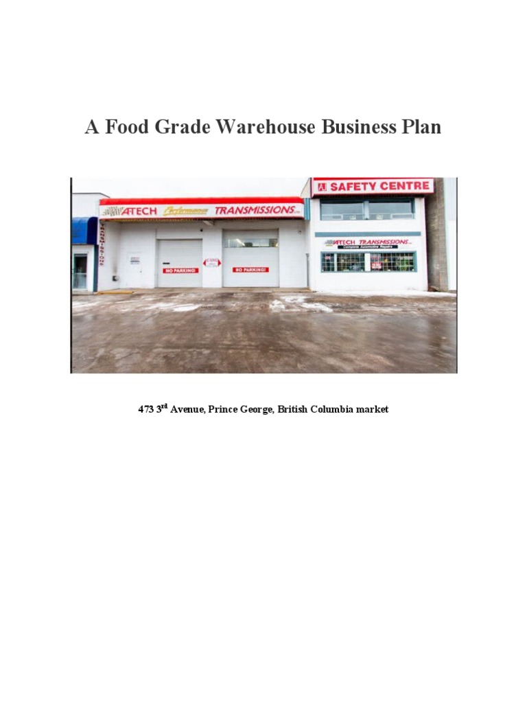 Warehouse Business Plan | PDF | Retail | Warehouse