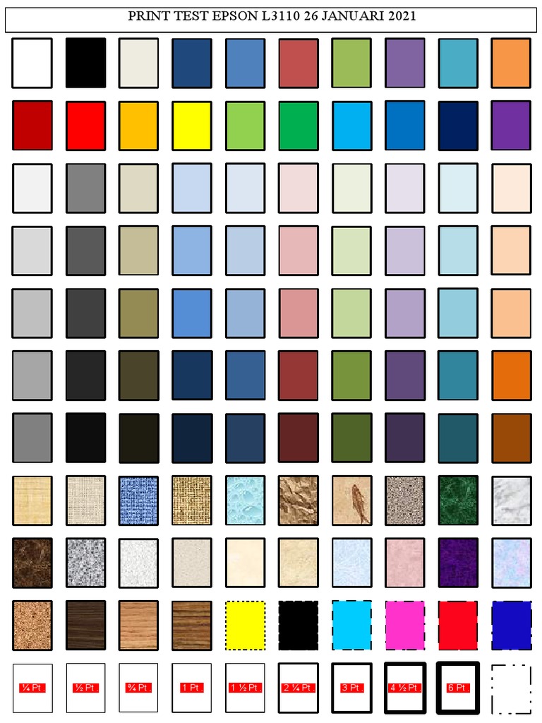 TEST PRINT Warna | PDF