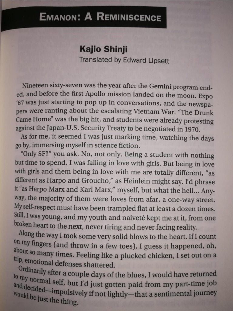 Emanon: A Reminiscence by Shinji Kajio (Omoide Emanon, Memories of ...