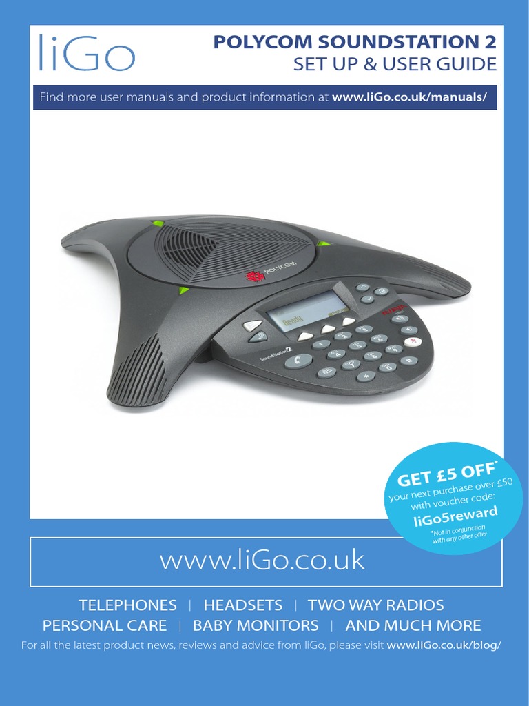 Polycom Soundstation 2 - User Manual | PDF | Telephone | Microphone
