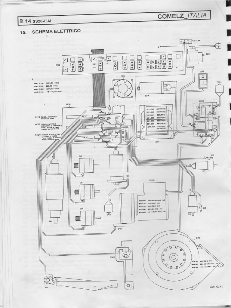 (IT) Schema Ellettrica Comelz SS20 | PDF