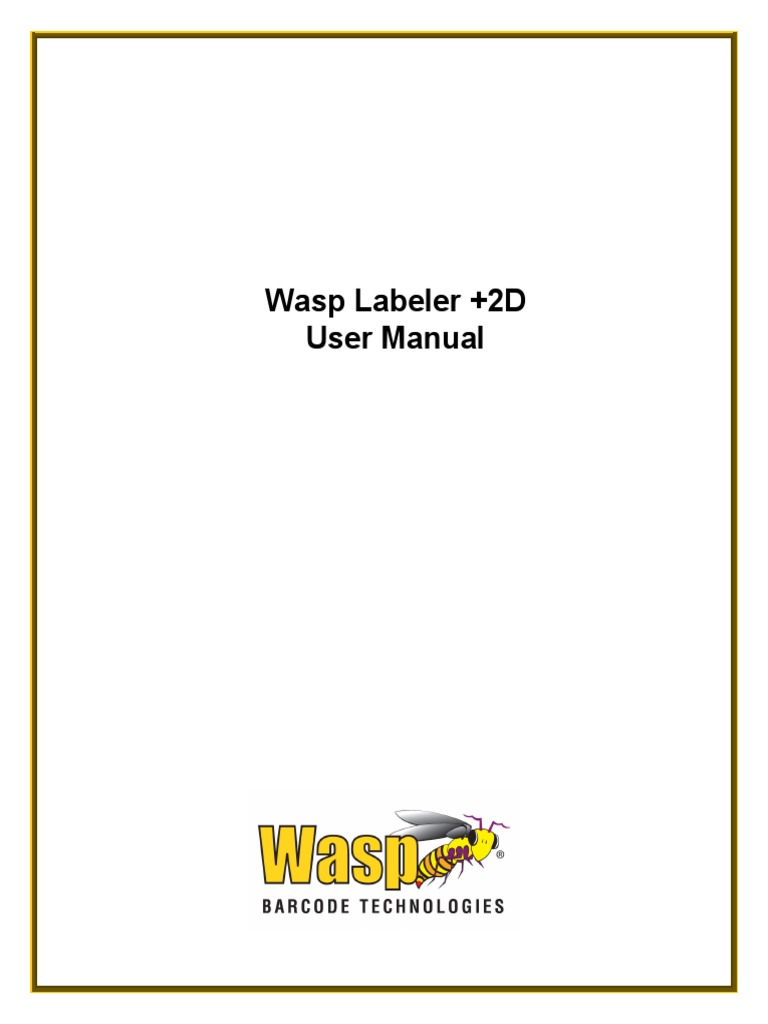 Wasp Labeler User Manual | PDF | Barcode | Icon (Computing)