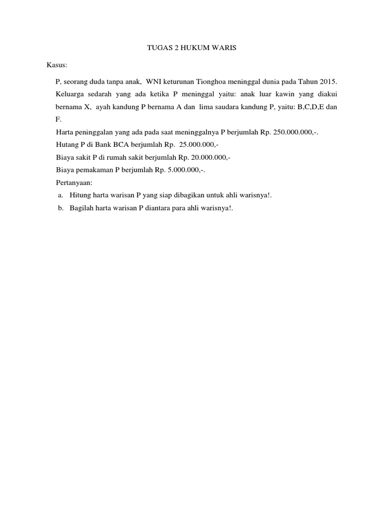 Tugas 2 Hk. Waris | PDF