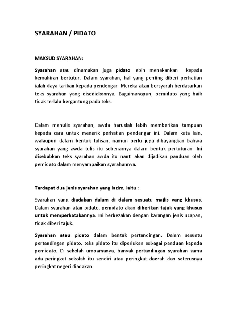 Syarahan | PDF