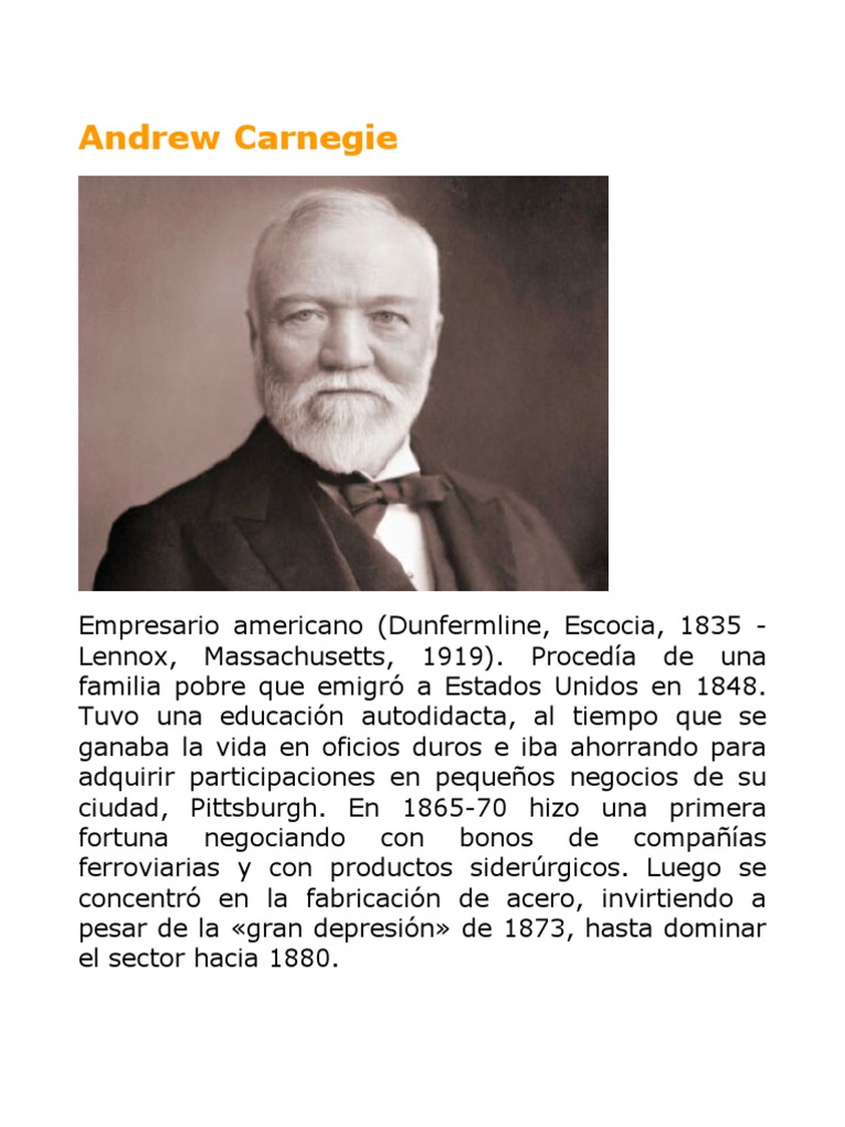 Andrew Carnegie | PDF | Andrew Carnegie | Economias