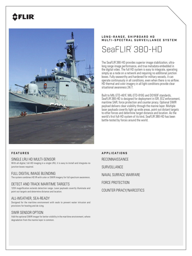Seaflir 380-HD: Long-Range, Shipboard HD Multi-Spectral Surveillance ...