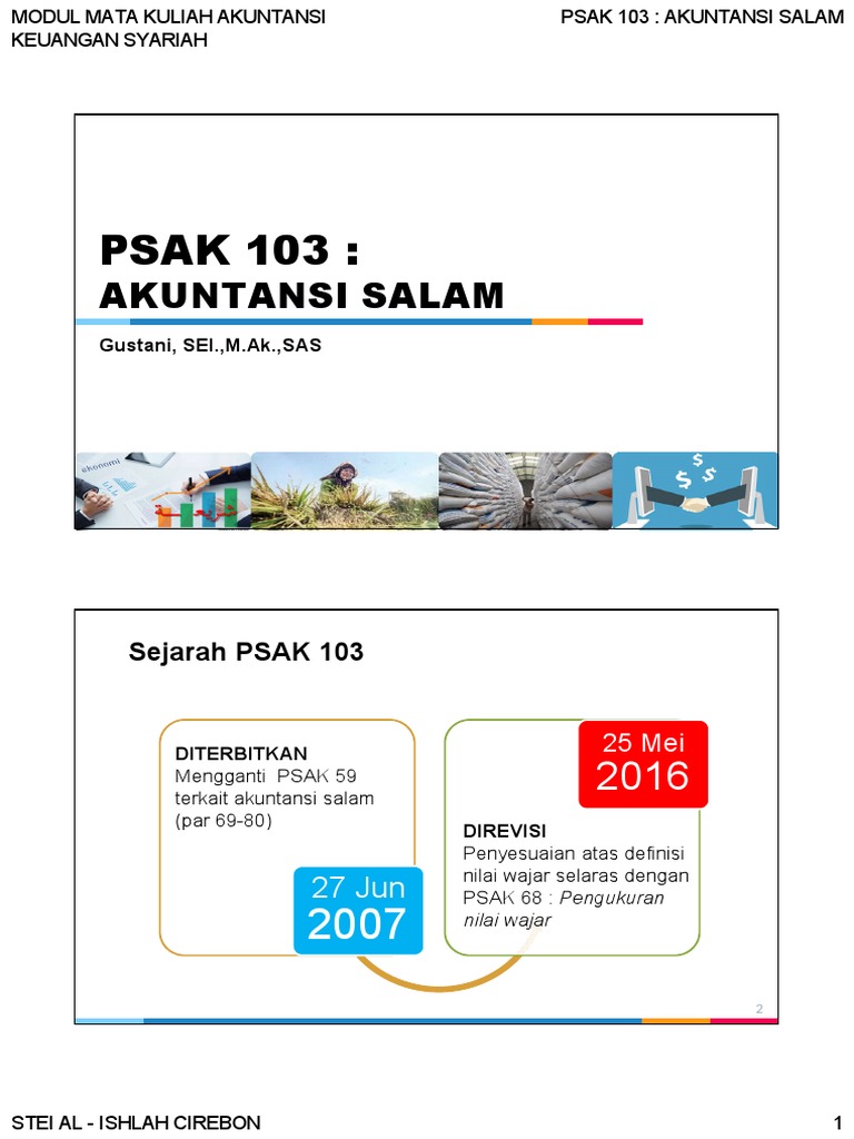PSAK 103 Akuntansi Salam | PDF