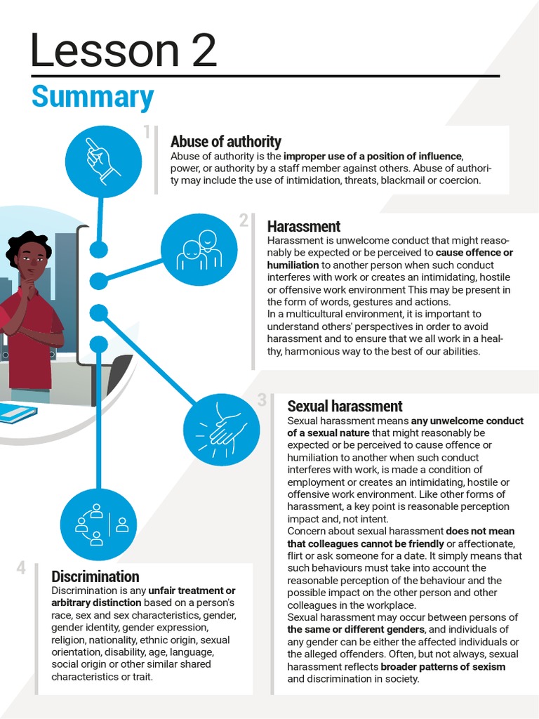 Lesson 2: Abuse of Authority | PDF | Harassment | Sexual Harassment