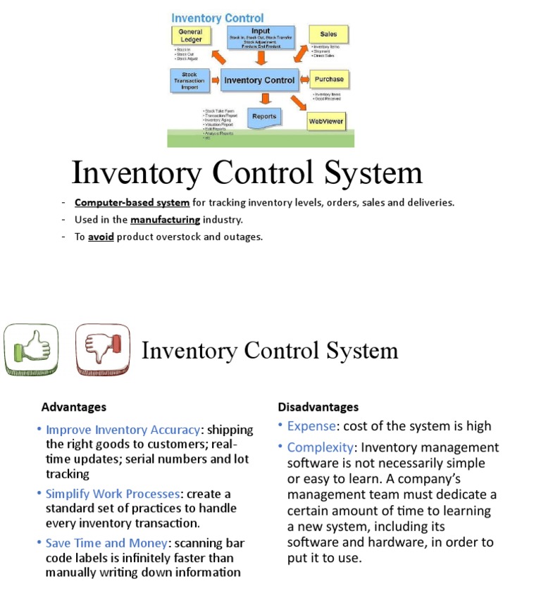 Types Of Inventory Control Systems