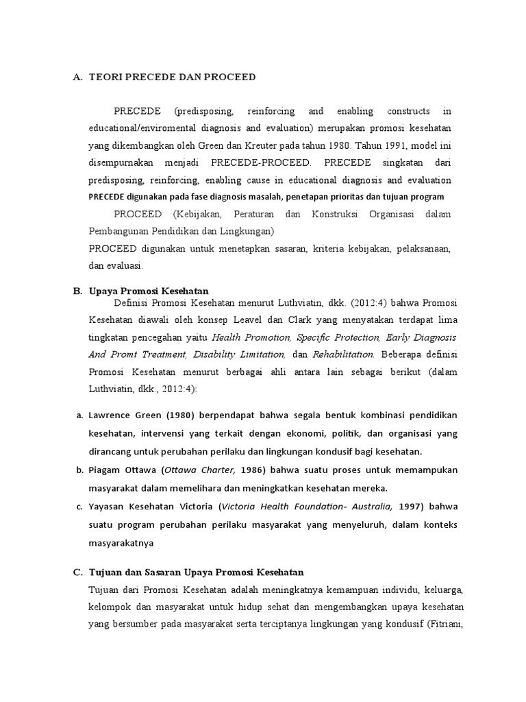 Teori Precede Dan Proceed | PDF