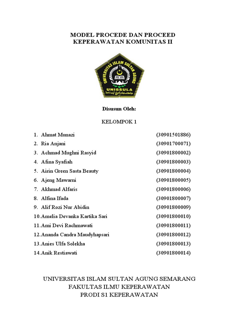 Model Precede & Procedee Kelompok 1 | PDF