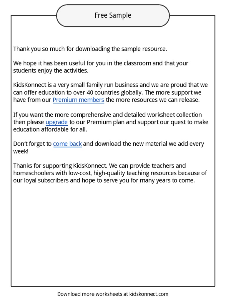 Ambiguity Worksheets Sample | PDF