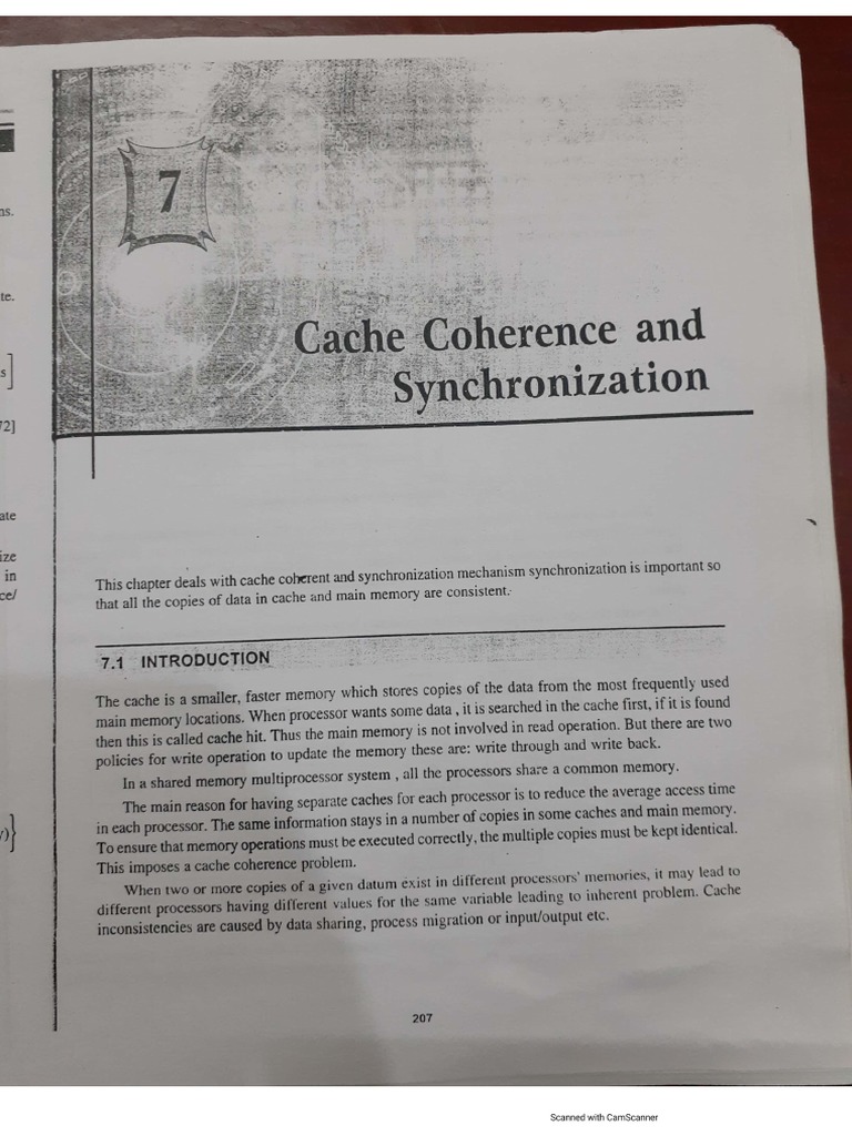 Ch-7 Cache Coherence and Synchronization | PDF