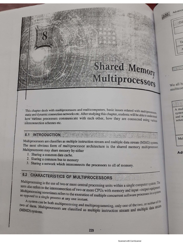 Ch-8 Shared Memory Multiprocessors | PDF