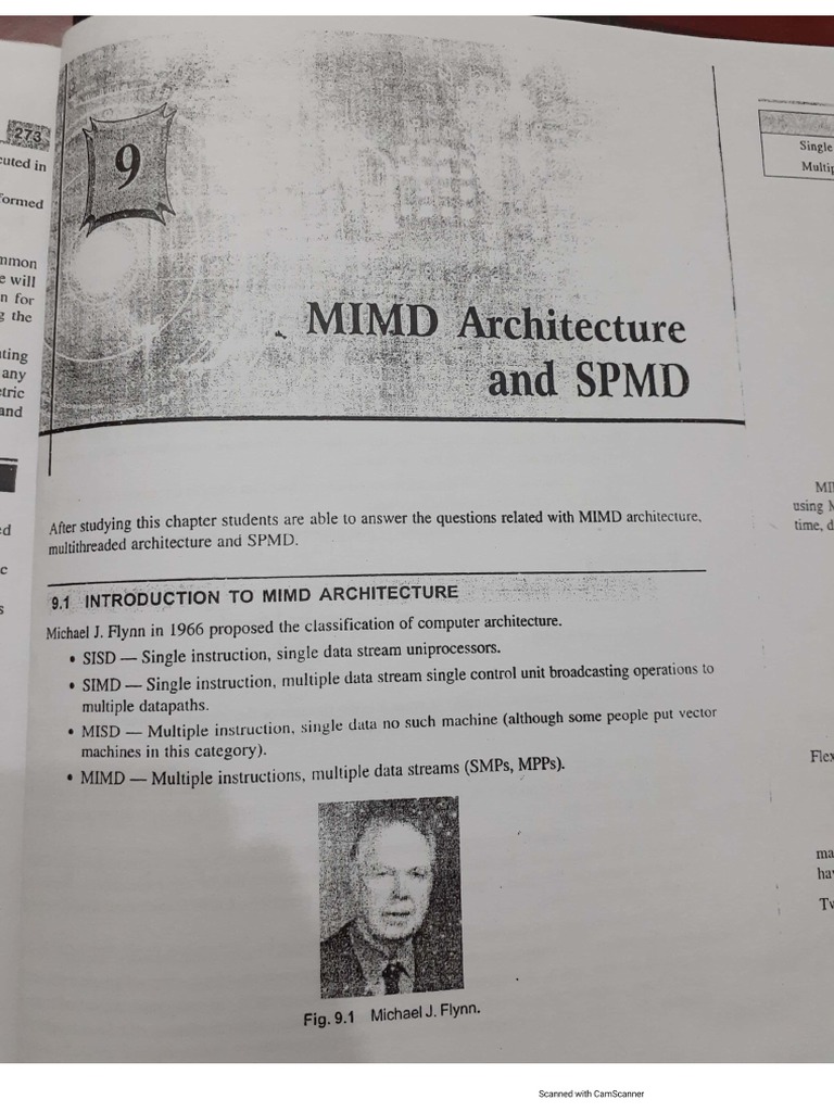 Ch-9 MIMD Architecture and SPMD | PDF