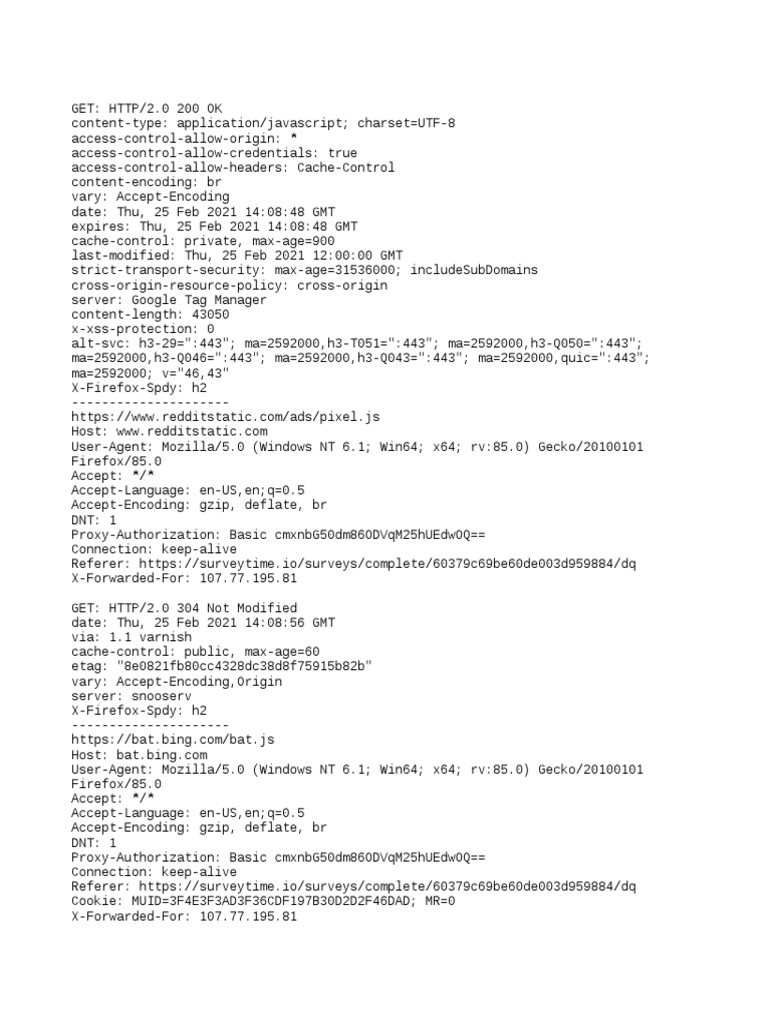 HTTPHeader Live | PDF | Hypertext Transfer Protocol | Http Cookie