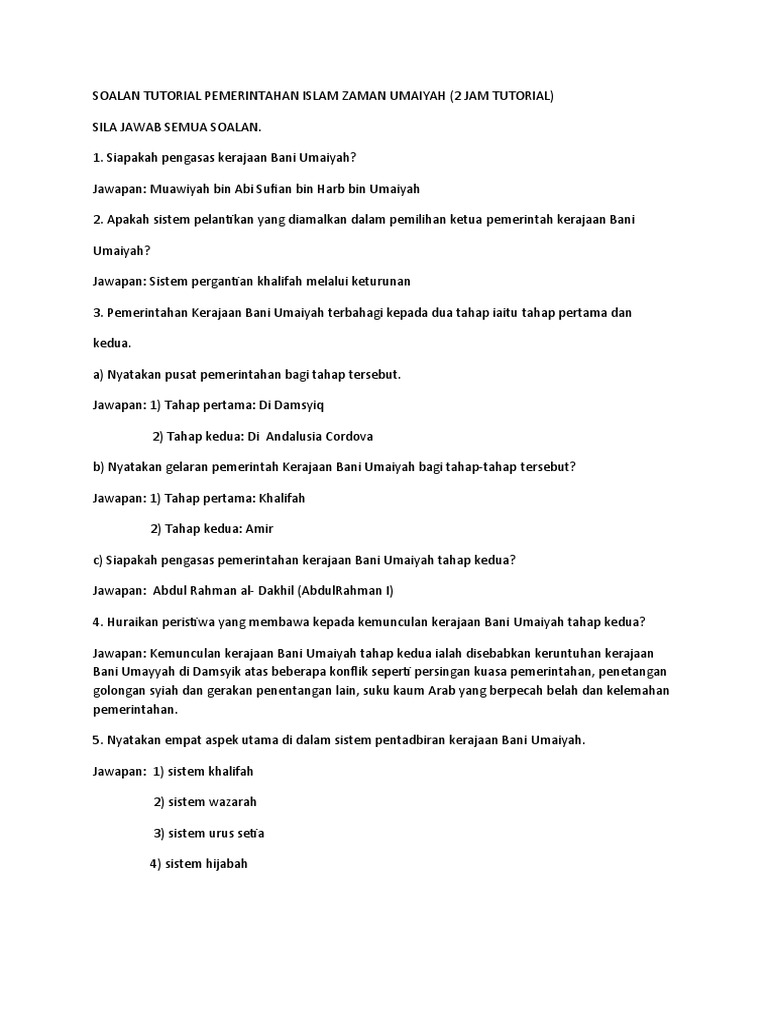 Soalan Tutorial Minggu Ke 11 | PDF